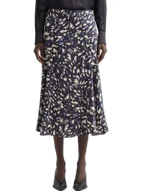 Altuzarra Elton A-line Midi Skirt - Black Animal