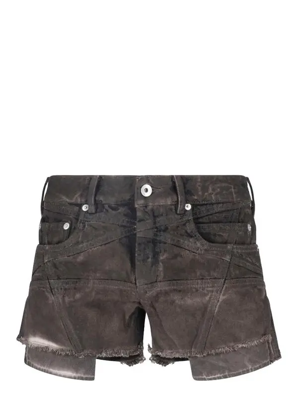 Coperni Denim Shorts - Gray