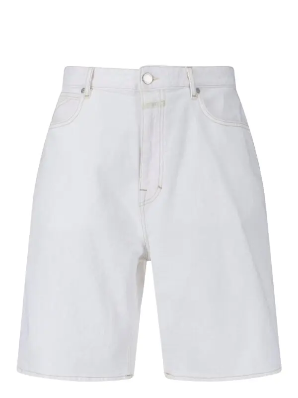 Coperni Denim Shorts - White