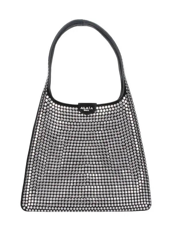 Alaïa Mini Hobo Bag - Silver