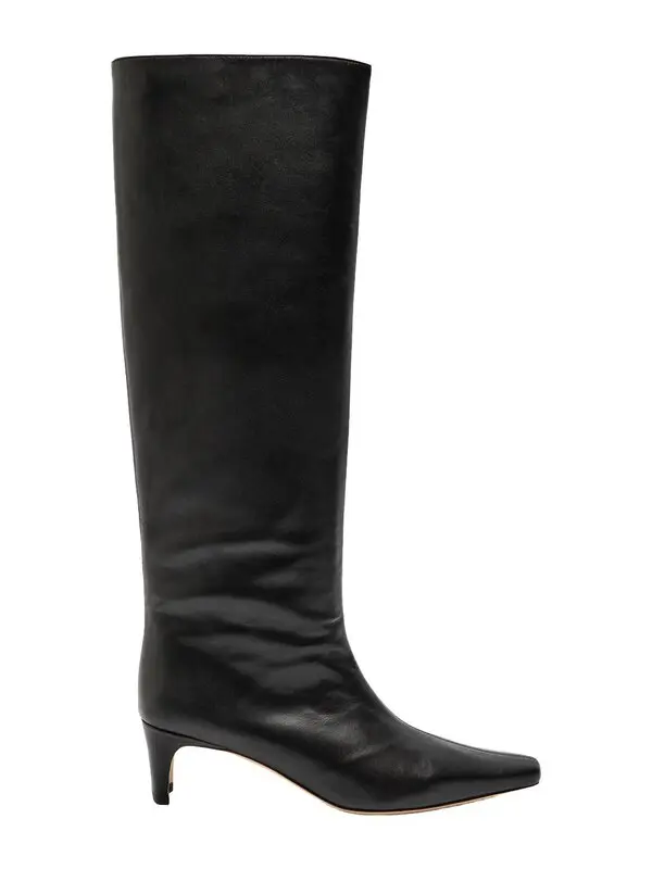 Staud Leather Knee-high Boots - Black