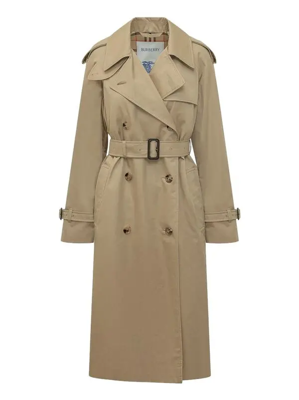 Burberry Castleford Long Trench Coat - Beige