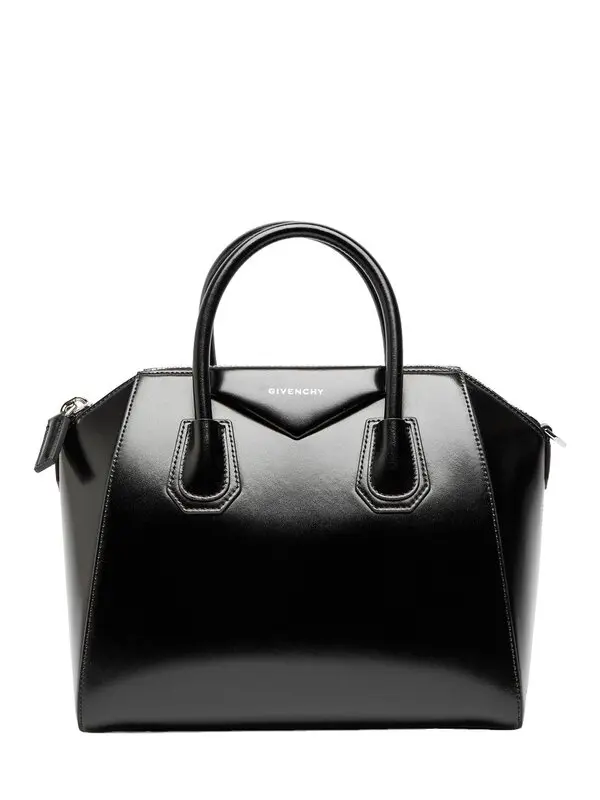 Givenchy Antigona Glossed-leather Top Handle Bag - Black