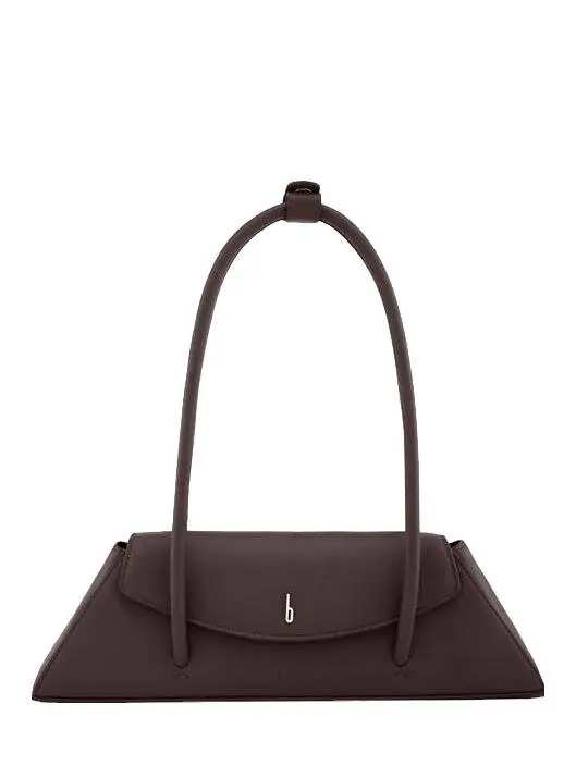 BEHNO Diana Leather Shoulder Bag - Cacao