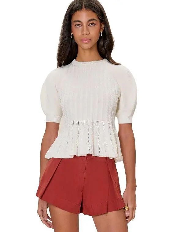 Rebecca Taylor Ella Knit Sweater - Ivory