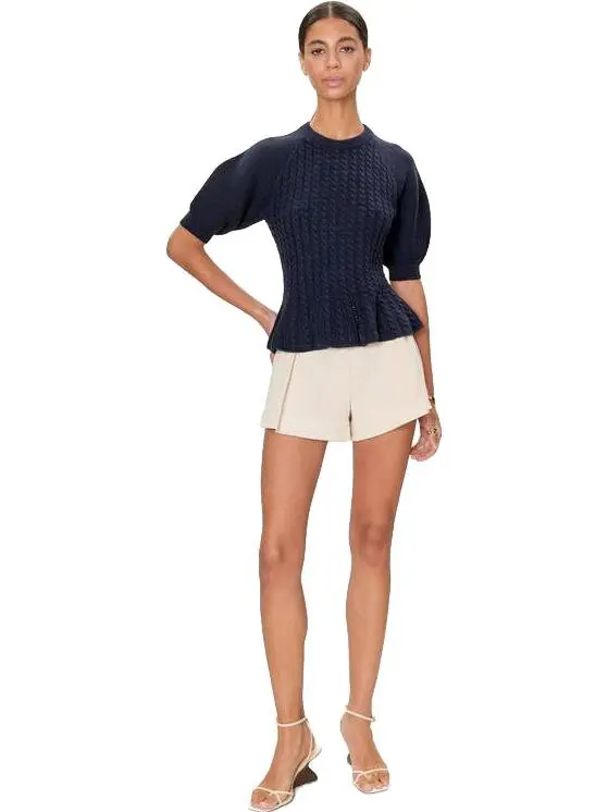 Rebecca Taylor Ella Knit Sweater - Navy