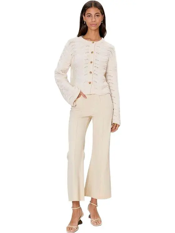 Rebecca Taylor Rem Knit Cardigan - Ivory