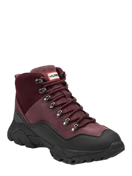 Hunter Jasper Waterproof Hiker Boots - Dark Red