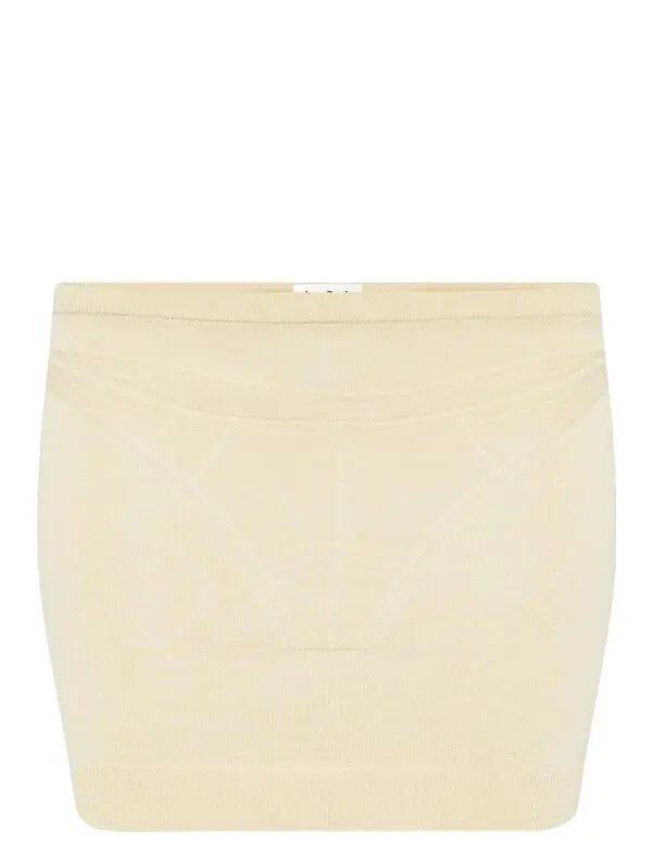 Jean Paul Gaultier Trompe-l'œil Lingerie Mini Skirt - Ivory