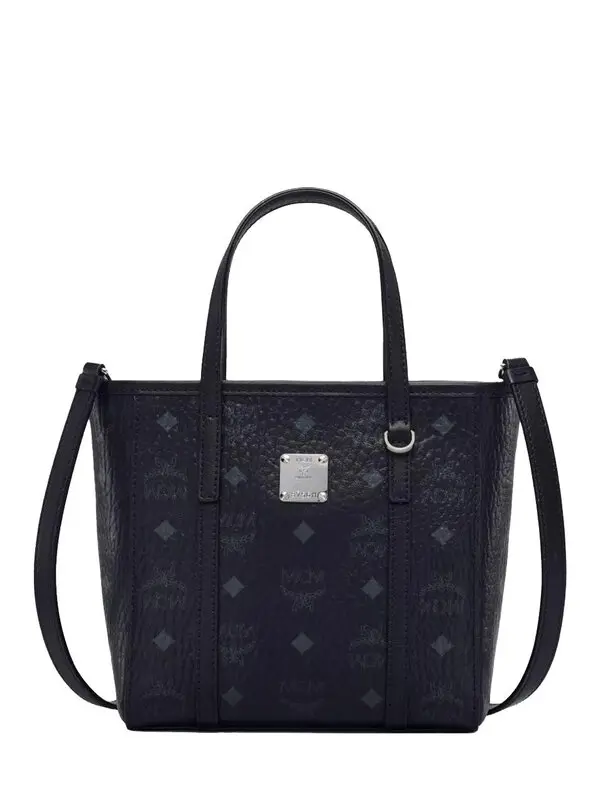 Mcm Toni Top Zip Mini Tote - Black