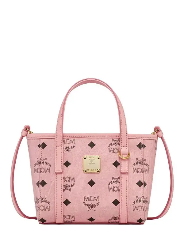 Mcm Extra Mini 'toni Top Zip' Bag In Visetos - Pink