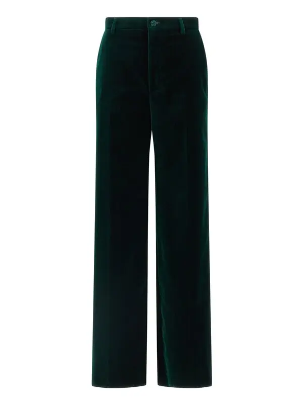 Gucci Velvet Trousers - Green