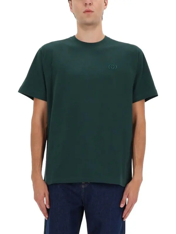 Gucci T Shirt With Logo - Green