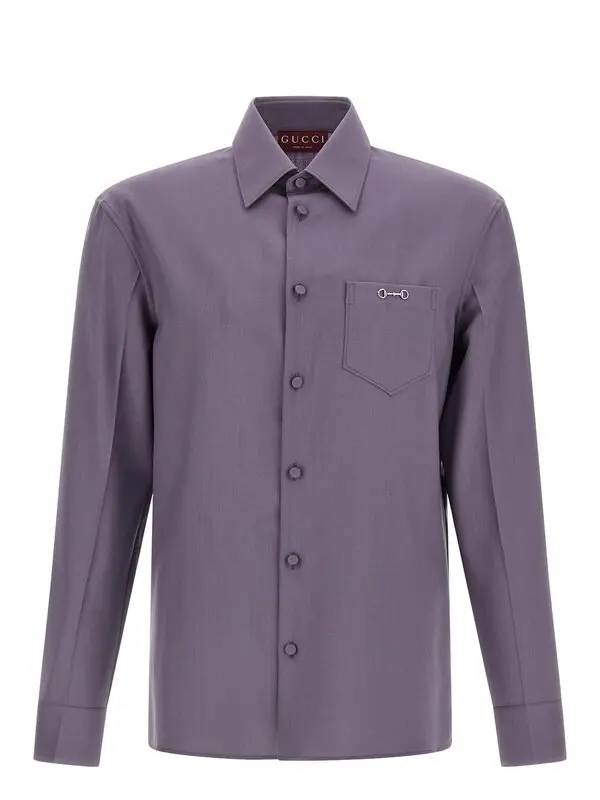Gucci Horsebit Shirt - Purple
