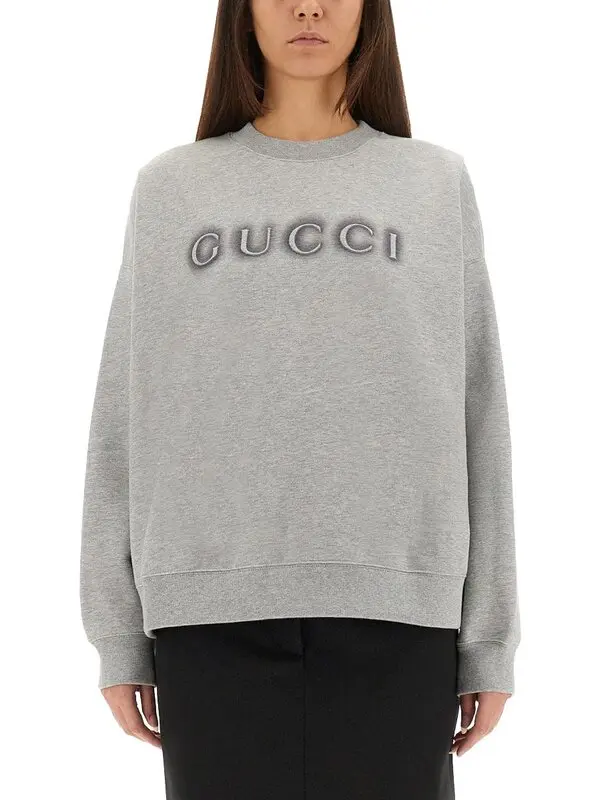Gucci Cotton Jersey Sweatshirt - Grey