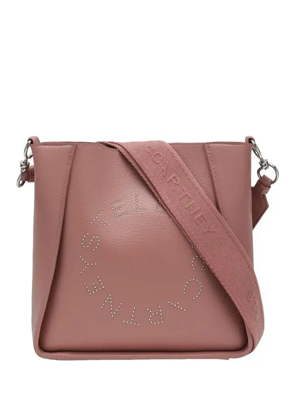 Stella McCartney Square Crossbody Bag With Logo - Pink