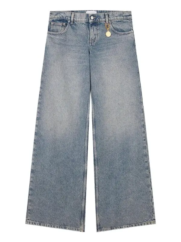 Stella McCartney Vintage Délavé Wide Leg Jeans - Denim