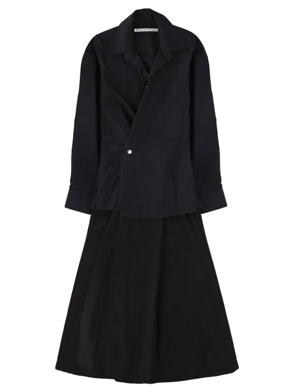 Alexander Wang Long Wrap Dress - Black