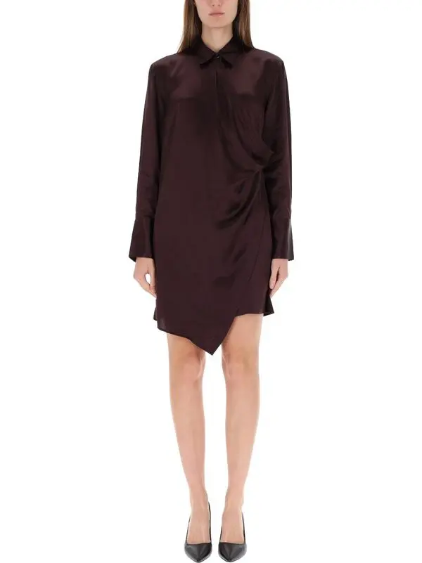 Helmut Lang Chemisier Dress - Purple