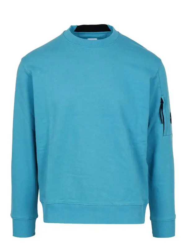 C.P. COMPANY Cotton Sweater - Clear Blue