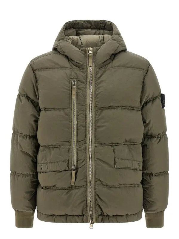Stone Island Metal Nylon Down Jacket - Green