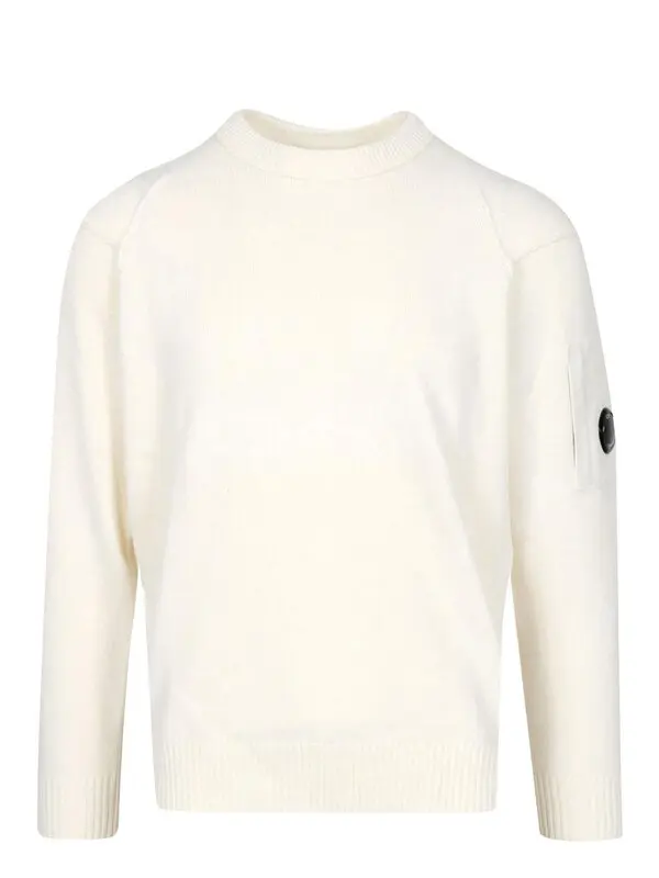 C.P. COMPANY Wool Blend Sweater - White