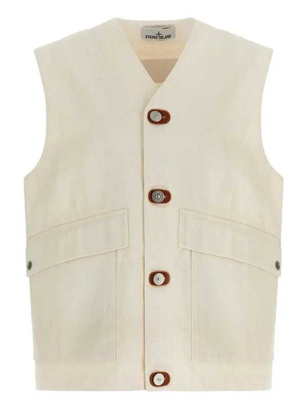 Stone Island G100012' Vest - Beige
