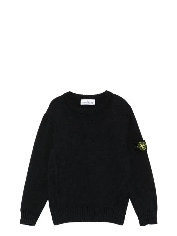 Stone Island Jersey With Logo - Blue