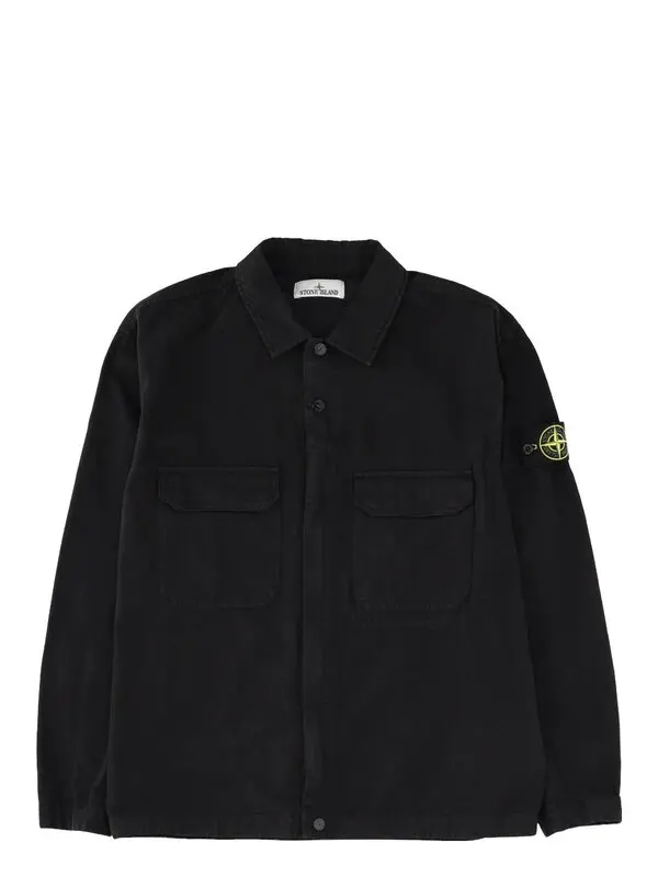 Stone Island Cotton Overshirt - Black