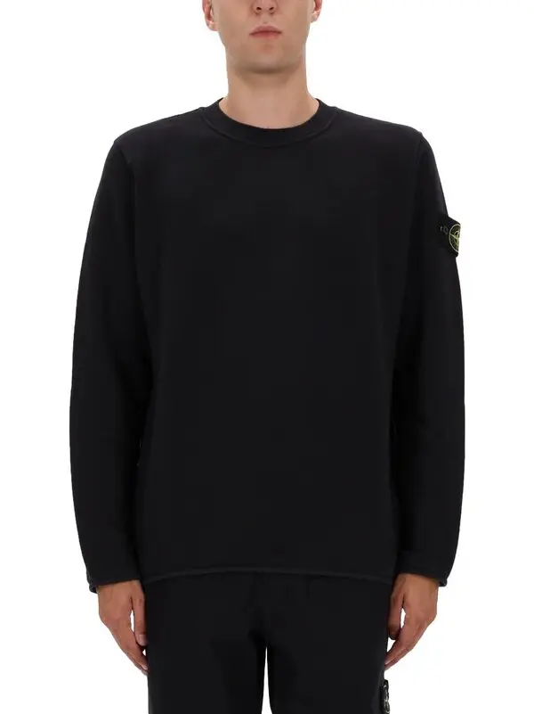 Stone Island Cotton Sweatshirt - Black