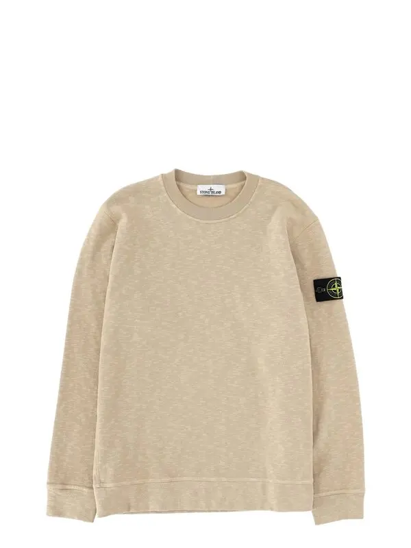 Stone Island Cotton Sweatshirt - Beige