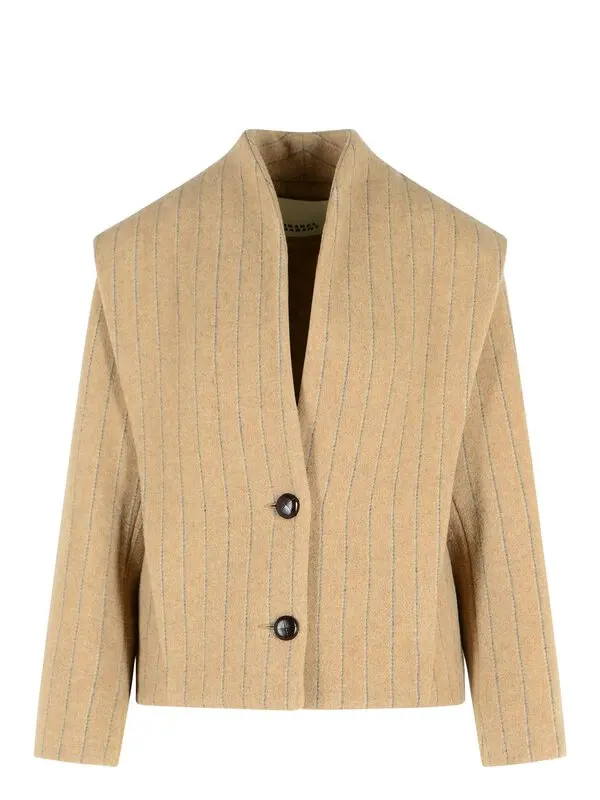 Isabel Marant Dyogo Wool-blend Jacket - Beige