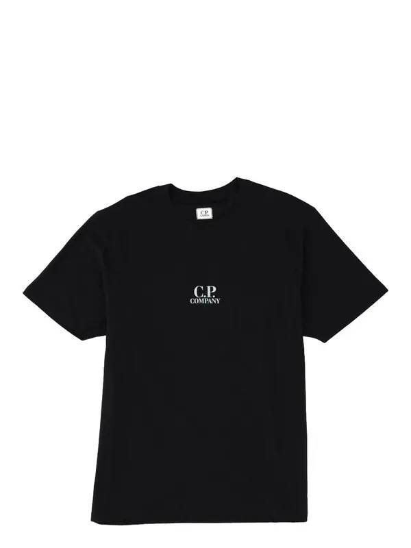 C.P. COMPANY T Shirt With Logo - Black