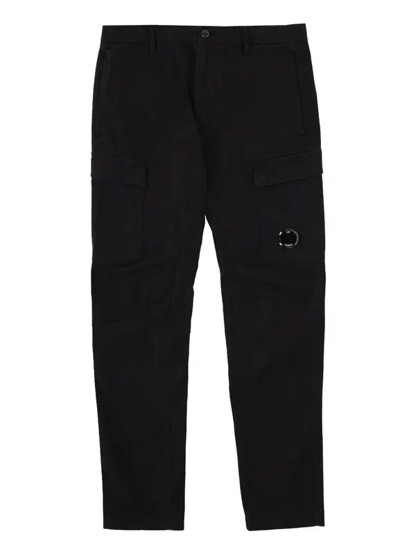 C.P. COMPANY Loose Fit Cargo Pants - Black