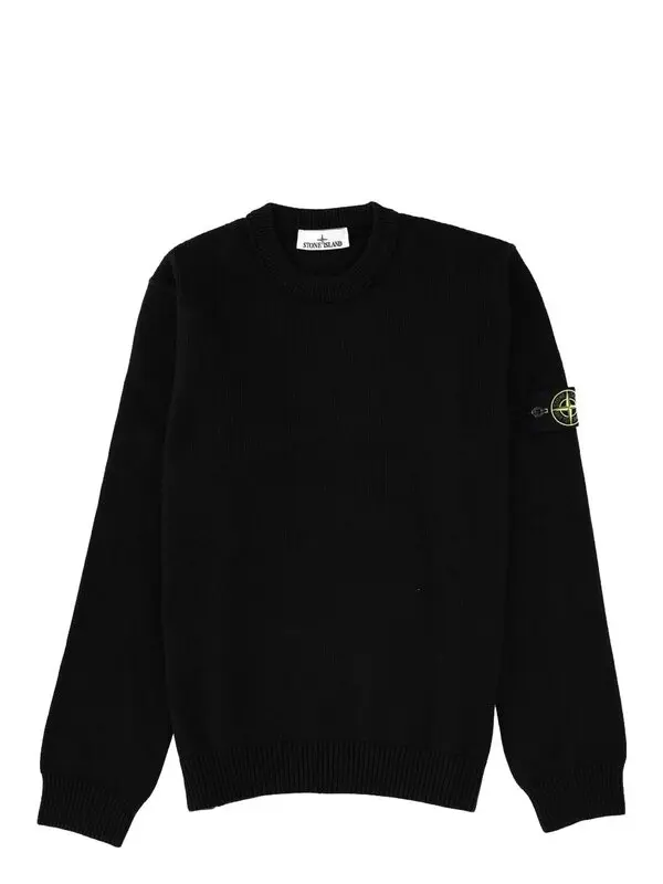 Stone Island Crewneck Sweater - Black