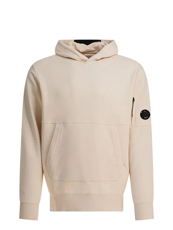 C.P. COMPANY Diagonal Raised Fleece Sweatshirt - Beige
