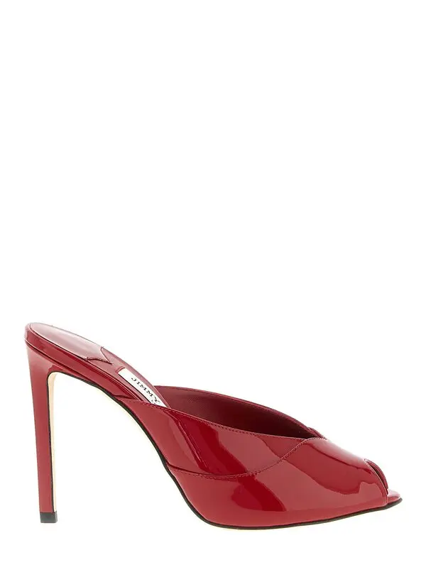 JIMMY CHOO Brigitte Sabots - Red