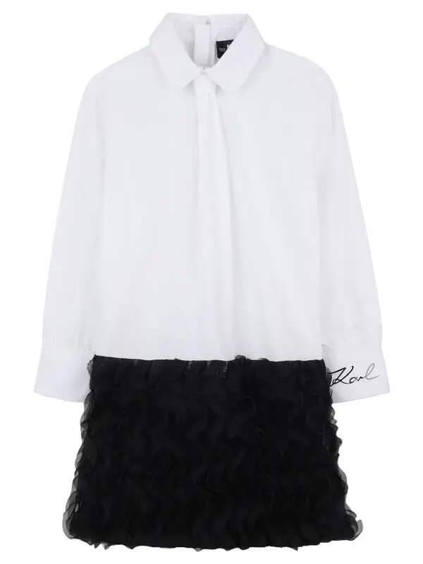 Karl Lagerfeld Cotton Dress - White