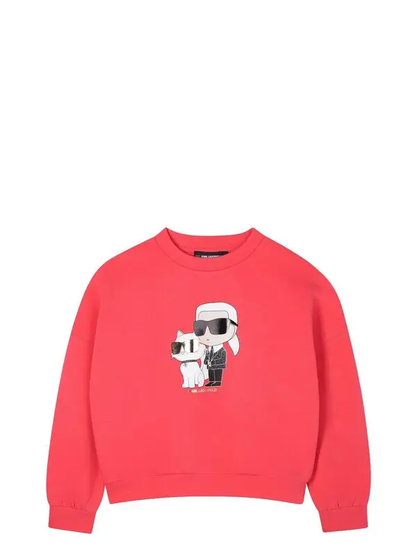 Karl Lagerfeld Sweatshirt With Logo - Red