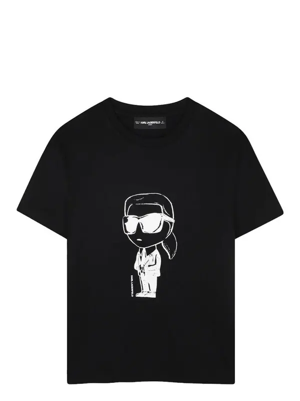 Karl Lagerfeld T-shirt With Logo - Black