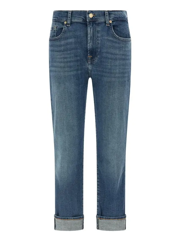 7 For All Mankind Relaxed Skinny Jeans - Light Blue