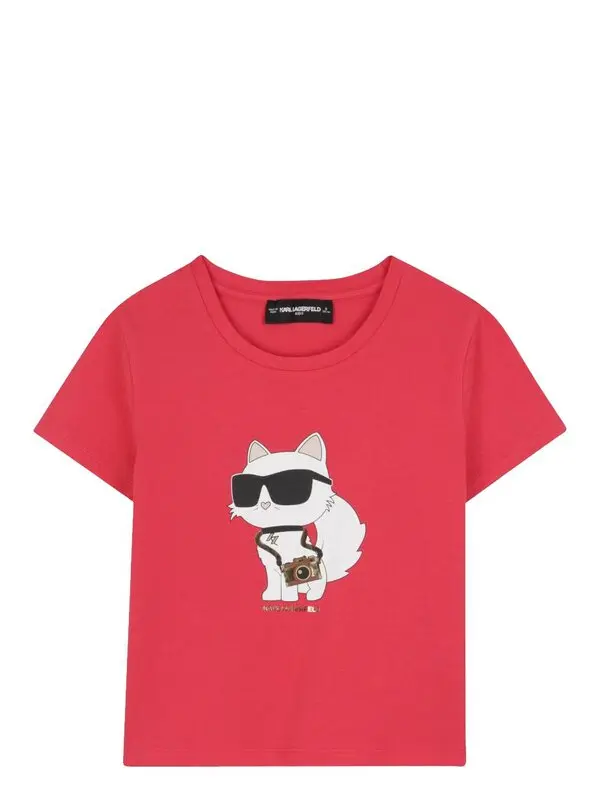 Karl Lagerfeld T-shirt With Logo - Red