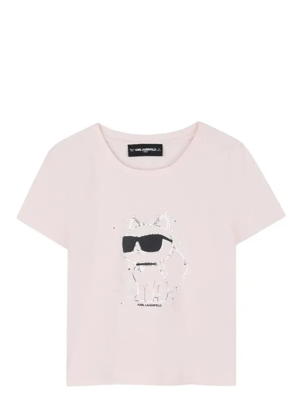 Karl Lagerfeld T-shirt With Logo - Pink