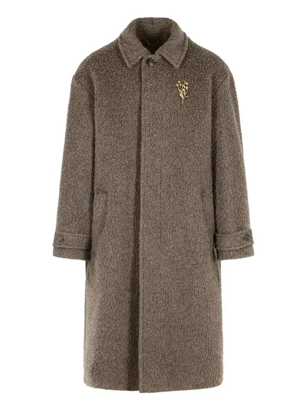 Golden Goose Wool And Mohair Coat - Brown
