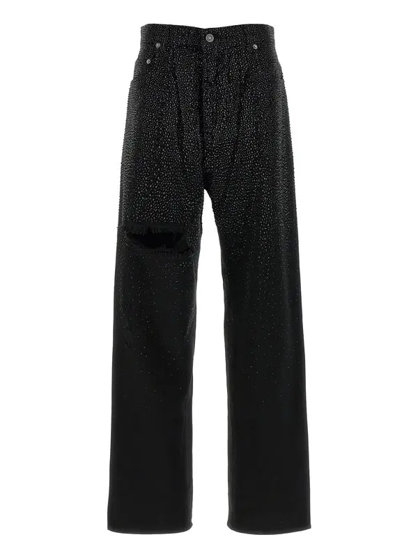 GOLDEN GOOSE Kim Wide-leg Jeans - Black