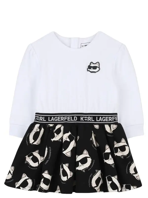Karl Lagerfeld Dress With Logo - White