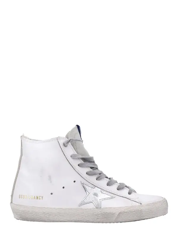 GOLDEN GOOSE Francy High-top Sneakers - White