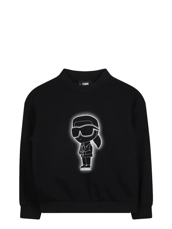 Karl Lagerfeld Sweatshirt With Logo - Black