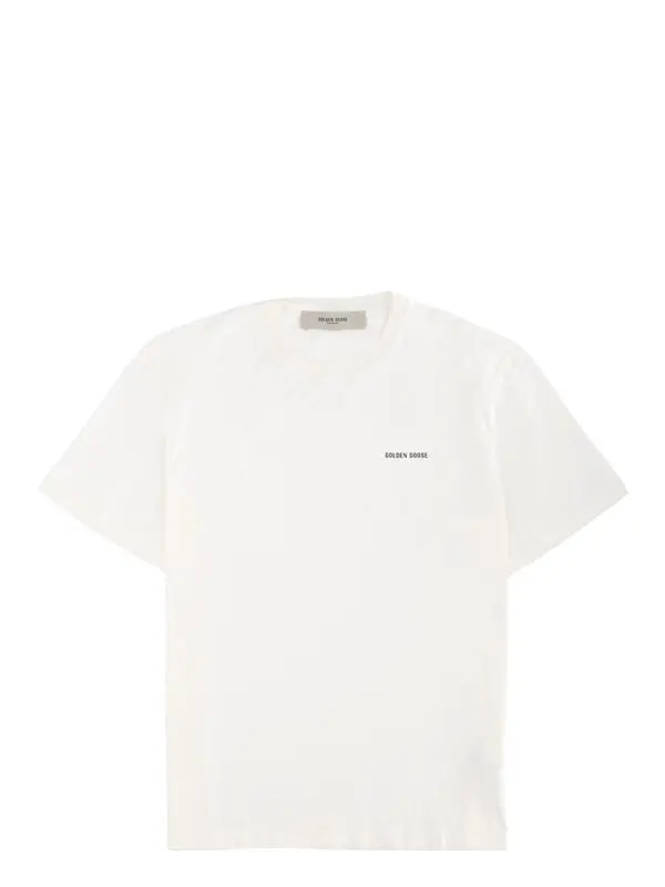 GOLDEN GOOSE Logo Print T Shirt - White