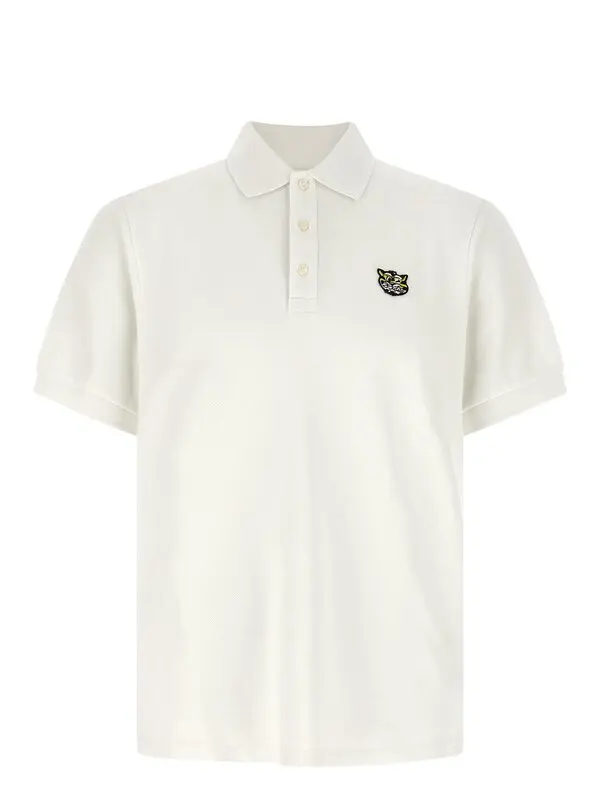 Kenzo Wild Tiger Gots' Polo Shirt - White